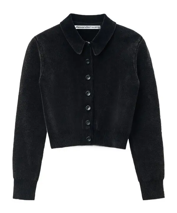 Alexander Wang Long-sleeved Cardigan - Black