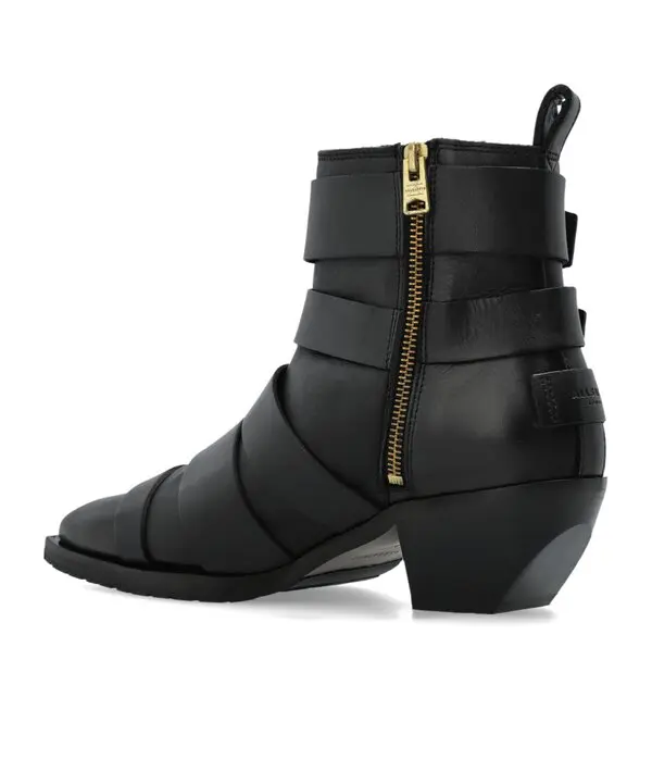 ALLSAINTS Triple Buckle Ankle Boots
