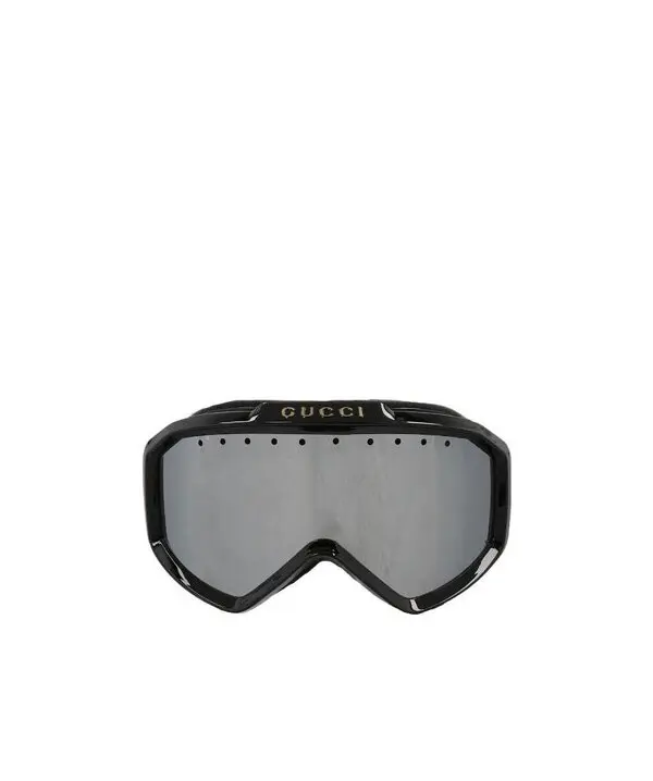 Gucci Logo Lettering Ski Goggles - Gray