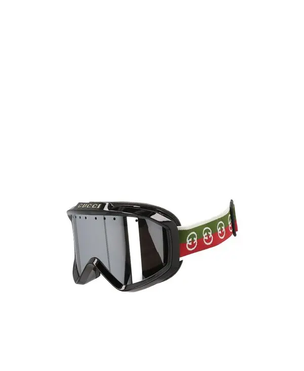 Gucci Logo-lettering Ski Goggles