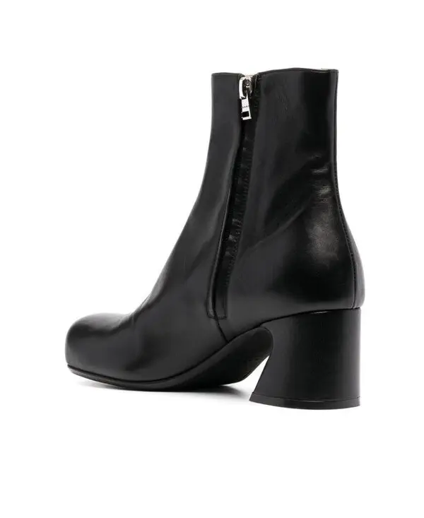 Marni Round Toe Zip-up Ankle Boots
