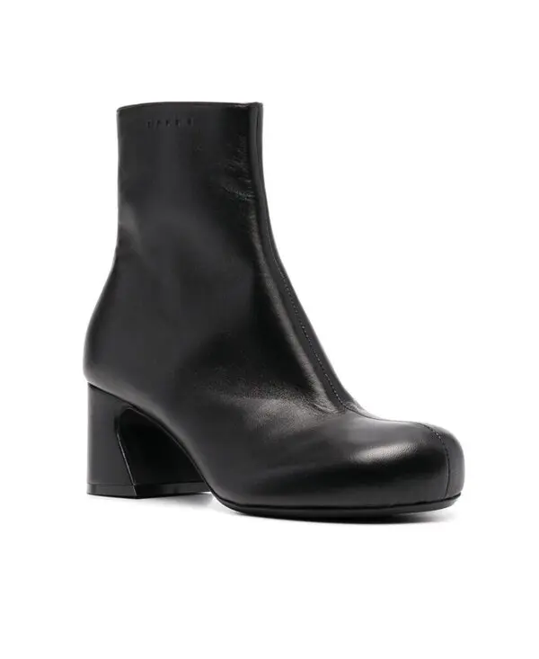 Marni Round Toe Zip-up Ankle Boots