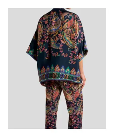 Etro Pattern-printed Open-front Kimono Jacket - Black