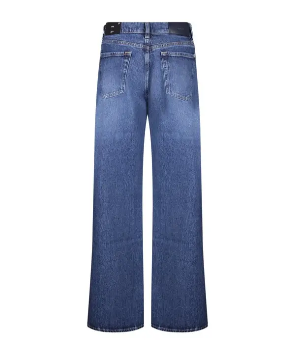 7 For All Mankind Wide-leg Embellished Jeans