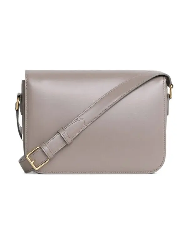 Celine Classique Triomphe Bag In Shiny Calfskin - Gray