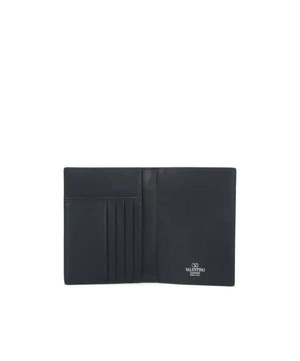 Valentino Garavani Vltn Logo Printed Bi-fold Wallet