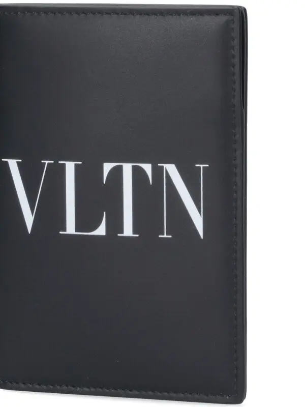 Valentino Garavani Vltn Logo Printed Bi-fold Wallet
