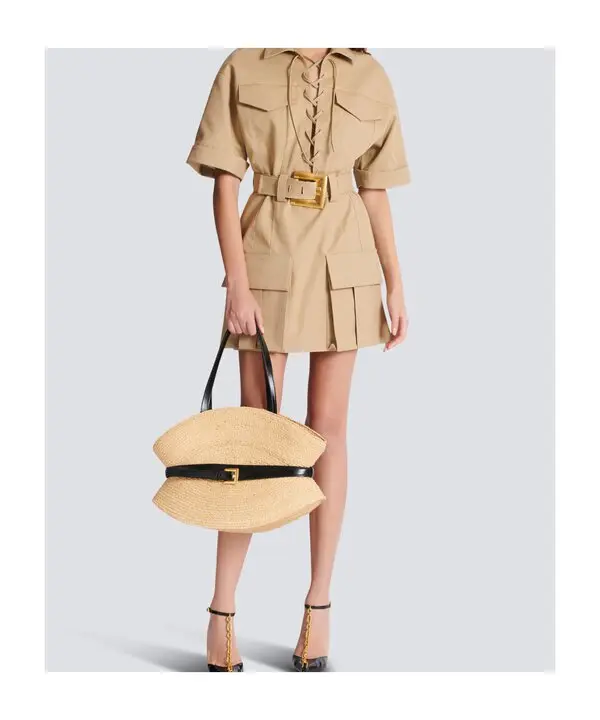 Balmain Shuffle Medium Bag - Nude
