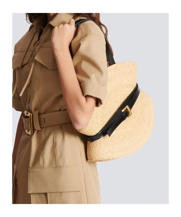 Balmain Shuffle Medium Bag - Nude
