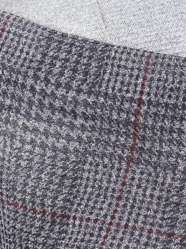JEAN PAUL GAULTIER Long Sleeve Plaid Mesh T-shirt
