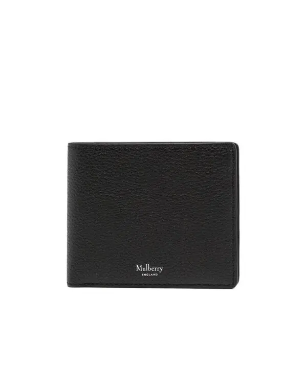 Mulberry Eight Card Classic Grain Wallet - Black