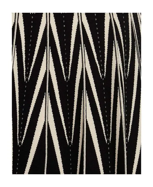 Alexander McQueen Pleated Mini Skirt With Zig-zag Weave