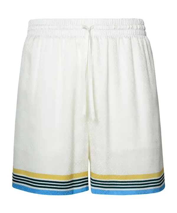 Casablanca Graphic Printed Shorts - White
