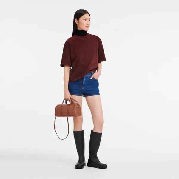 Longchamp Daylong Zipped Medium Tote Bag - Brandy