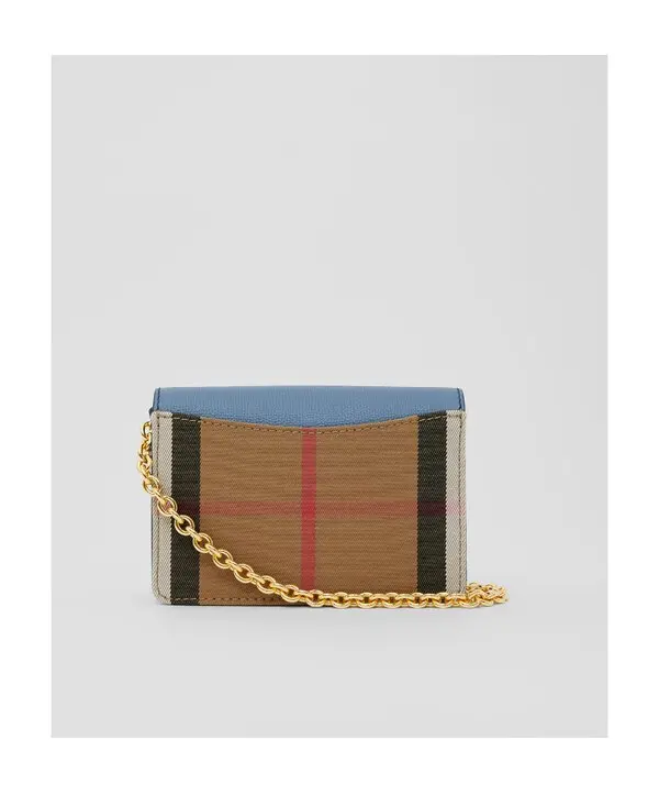 Burberry Logo Strap Satchel - Blue