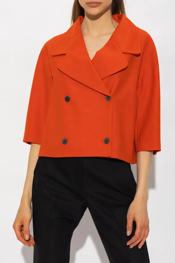 Fabiana Filippi Double Breasted Cropped Blazer