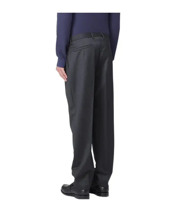 Zegna Tailored Pleated Wool Trousers