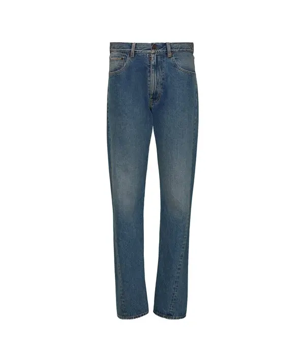 MAISON MARGIELA 4-stitch Straight-leg Jeans - Blue