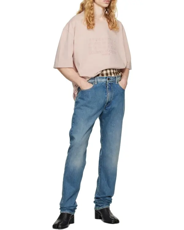 MAISON MARGIELA 4-stitch Straight-leg Jeans - Blue