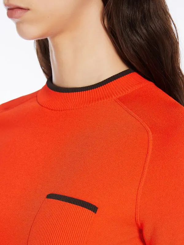 Sportmax Stretch Viscose Knit T-shirt