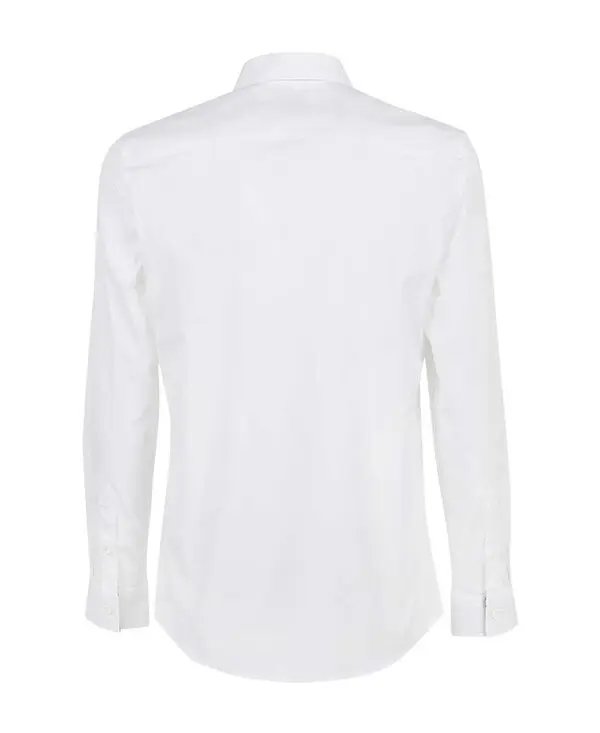 Burberry Haymarket Check-detail Stretch-cotton Shirt