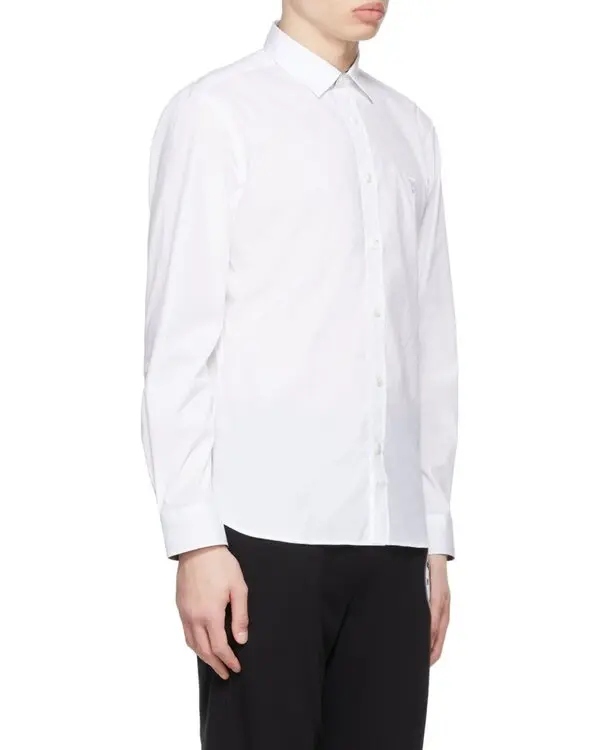 Burberry Haymarket Check-detail Stretch-cotton Shirt