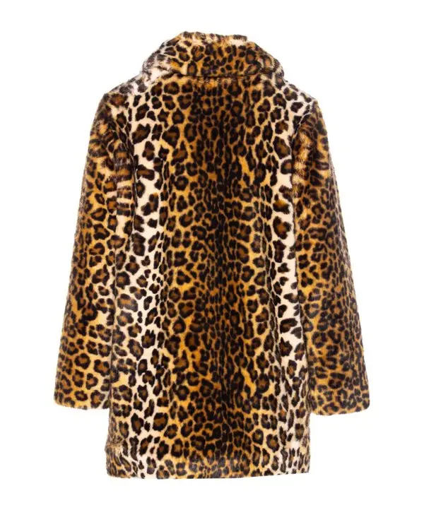 Liu Jo Leopard Print Faux Fur Coat