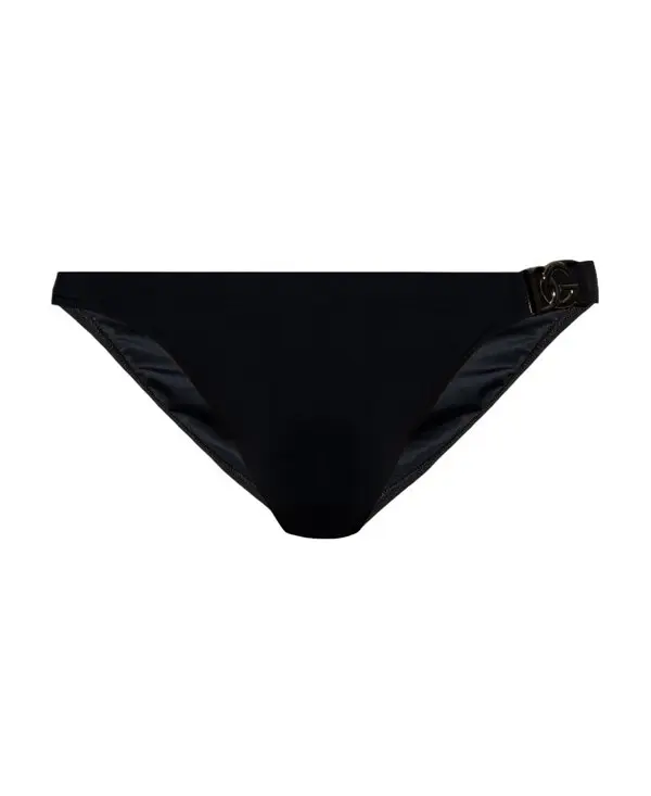 Dolce & Gabbana Dg Buckled Swim Briefs - Black
