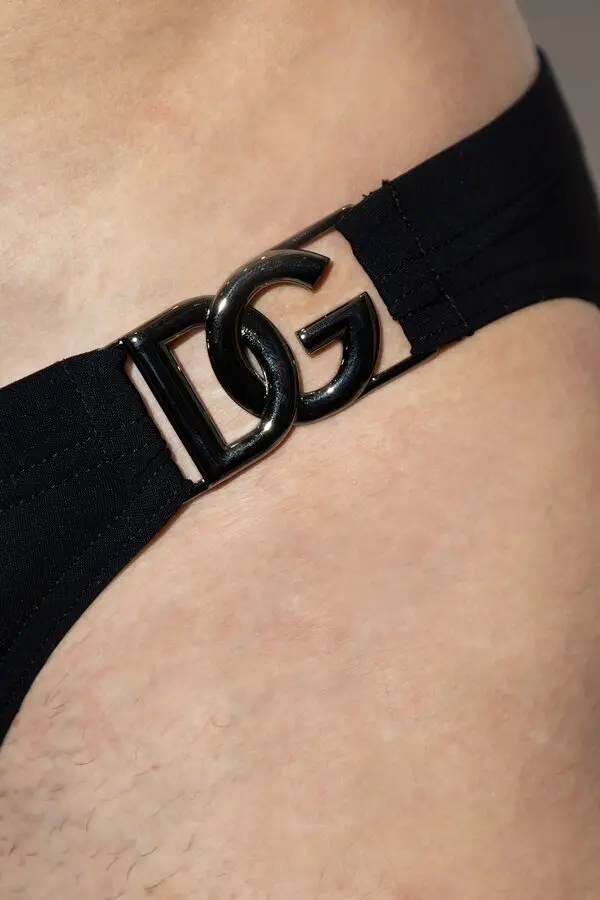 Dolce & Gabbana Dg Buckled Swim Briefs