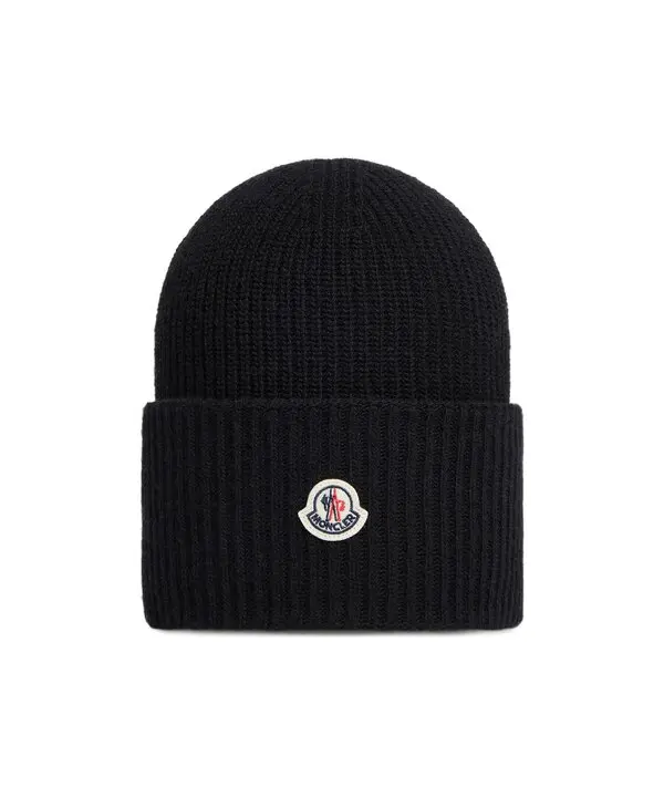 Moncler Wool Beanie - Black
