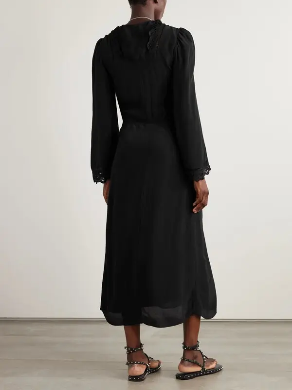Isabel Marant Étoile Long Sleeve Embroidered Dress