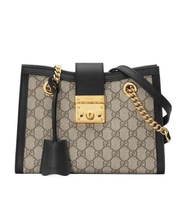 Gucci Padlock Small Gg Shoulder Bag - Black