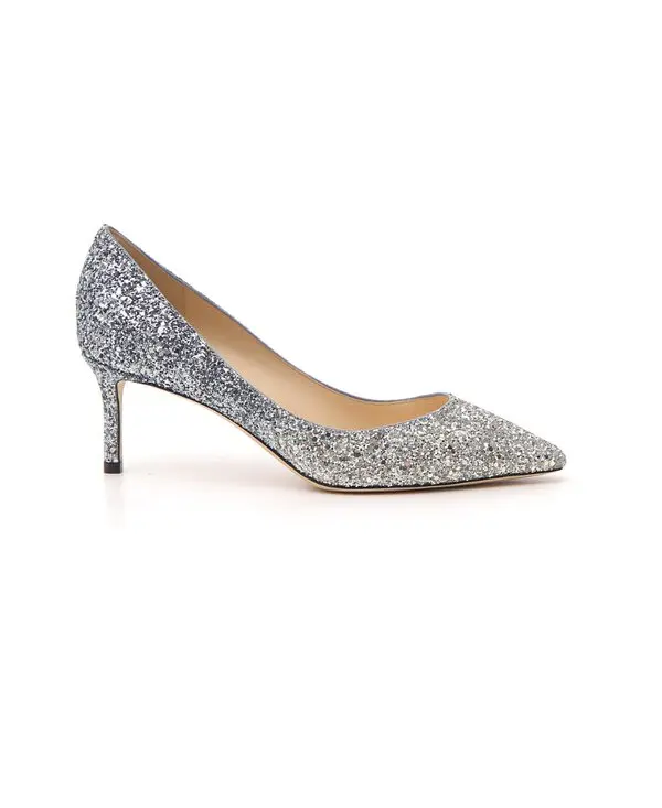 JIMMY CHOO Romy 60 Pointed Glitter Heels