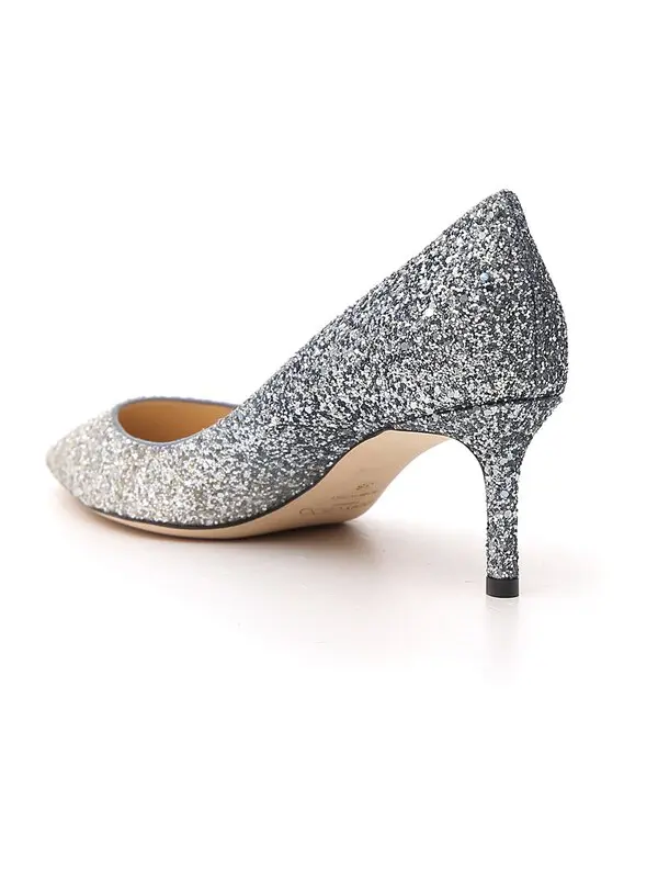 JIMMY CHOO Romy 60 Pointed Glitter Heels