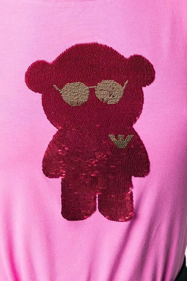 Emporio Armani Appliqué T-shirt - Pink