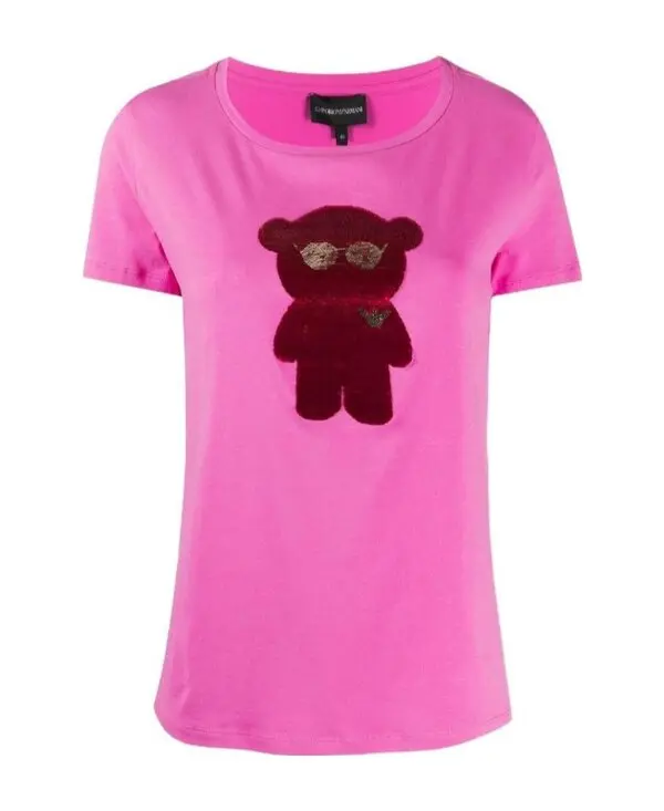 Emporio Armani Appliqué T-shirt - Pink