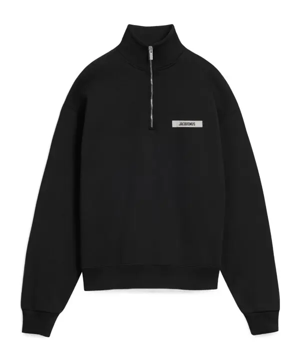 Jacquemus Le Camionneur Half-zip Sweatshirt - Black