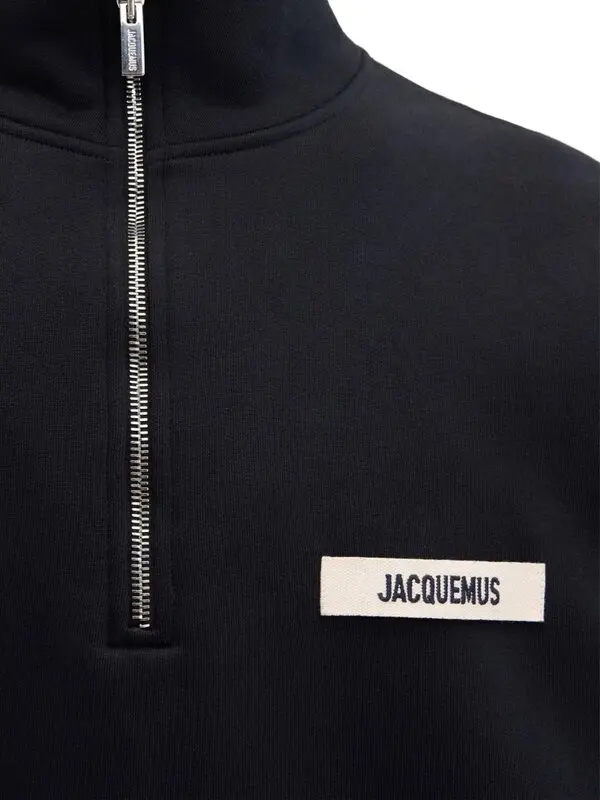 Jacquemus Le Camionneur Half-zip Sweatshirt - Black