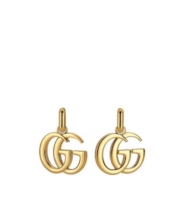 Gucci Gg Marmont Earrings - Golden