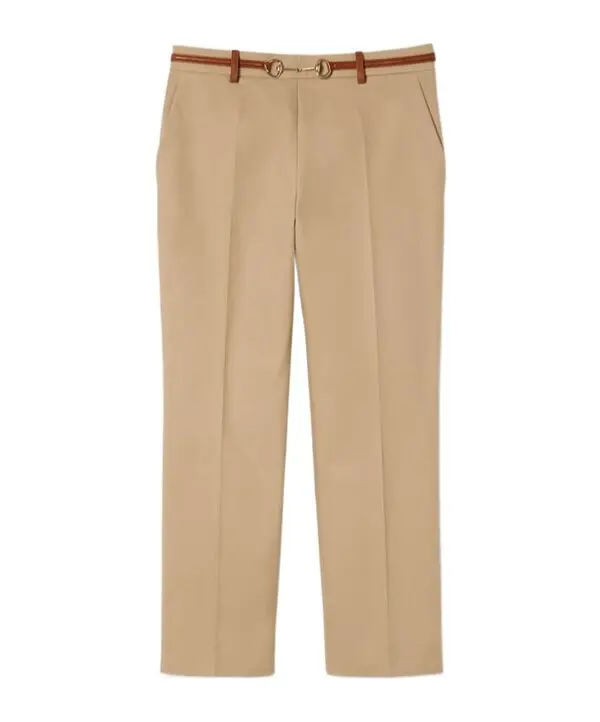 Gucci Pleated Belted Tailored Pants