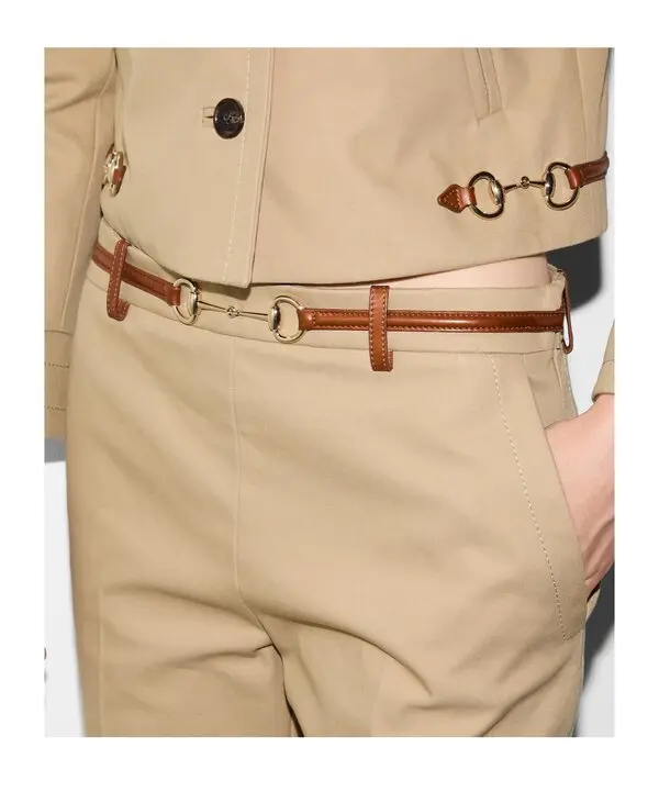 Gucci Pleated Belted Tailored Pants