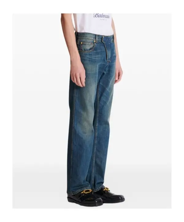 Balmain Straight-leg Jeans - Black