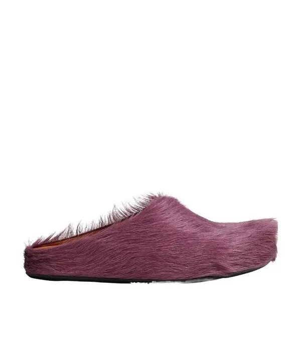 Marni Fussbett Slip-on Flat Mules - Red