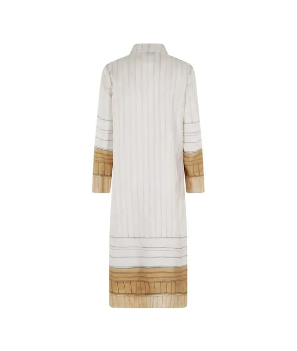 ALYSI Striped Long Shirt Dress