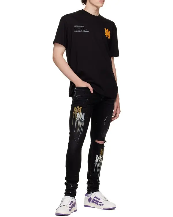 Amiri Paint Splatter Skinny Jeans