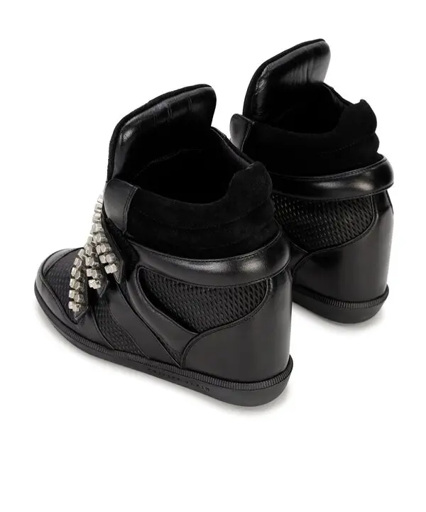 Philipp Plein Logo High-top Sneakers With Studded Straps