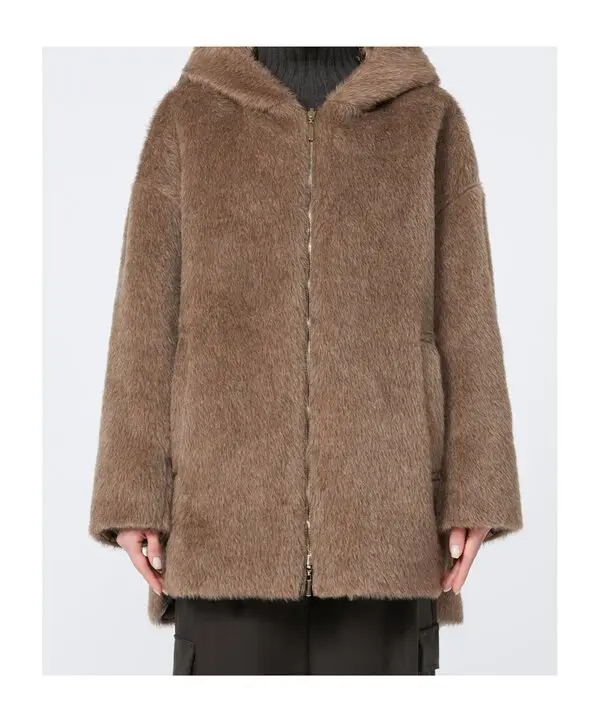 Max Mara Spacefe Quilted Hooded Jacket
