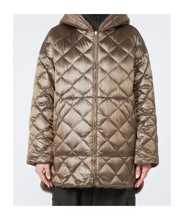 Max Mara Spacefe Quilted Hooded Jacket