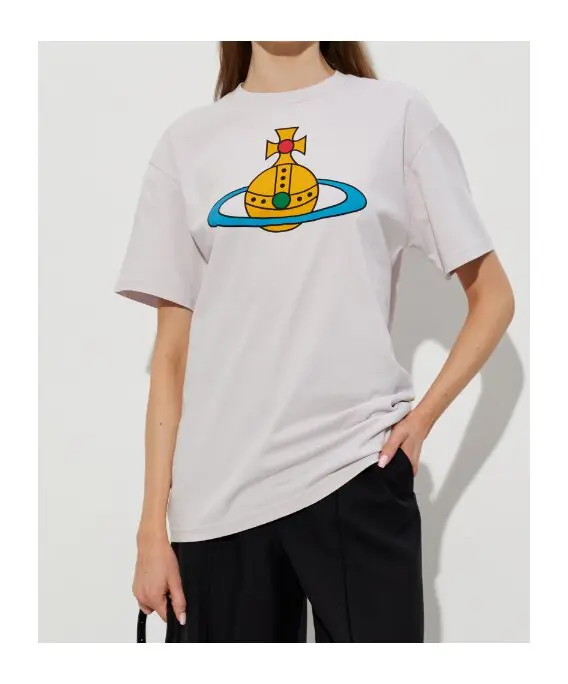 VIVIENNE WESTWOOD Logo Print Crewneck T-shirt - White
