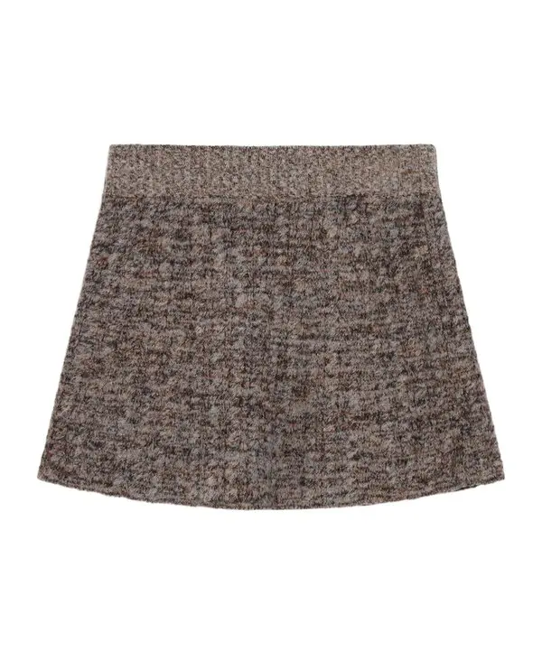 Stella McCartney Ribbed Chunky Knit Mini Skirt